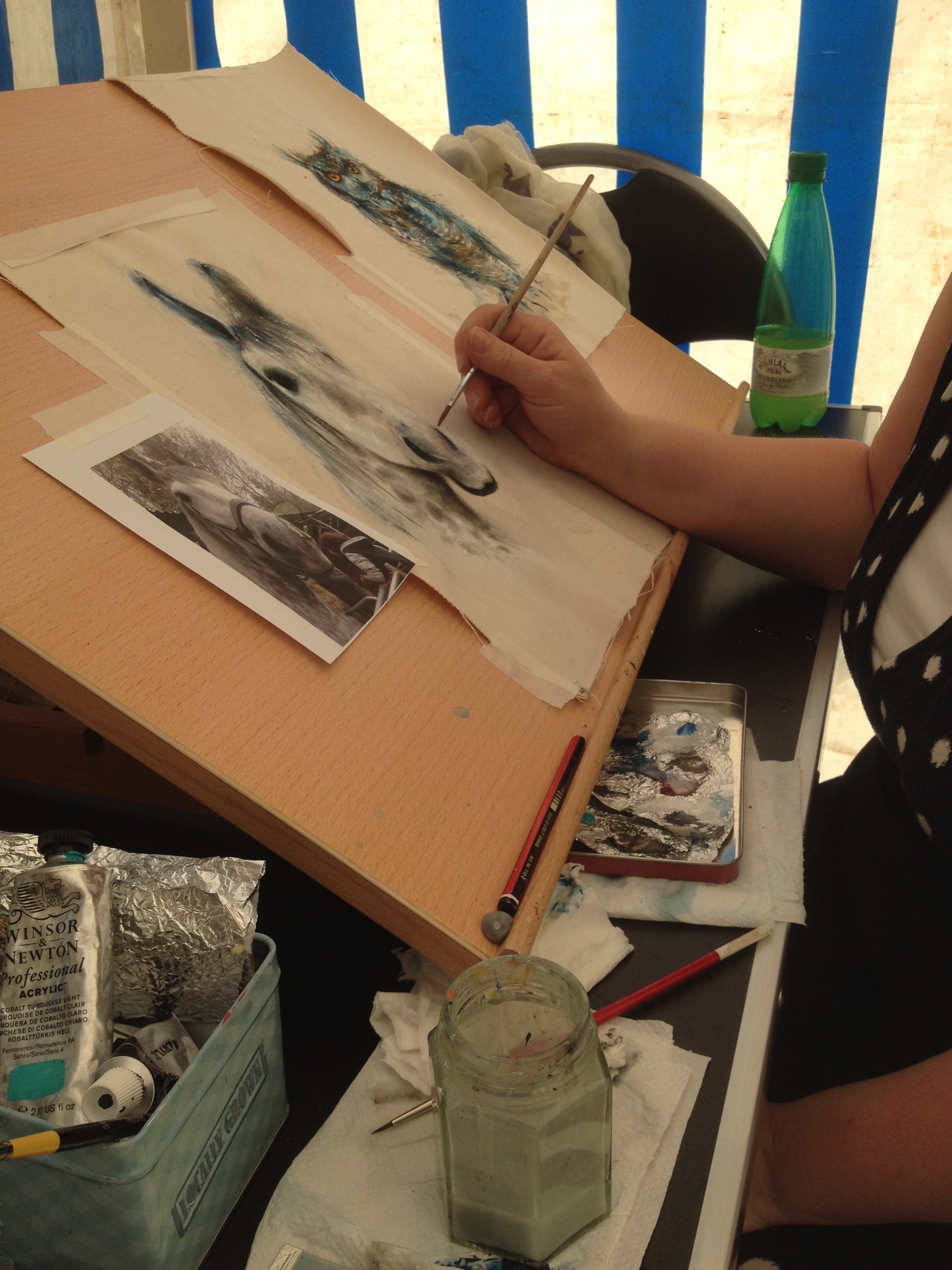 Artist at work - New paintings May 2015 - Love Country by Sarah Reilly