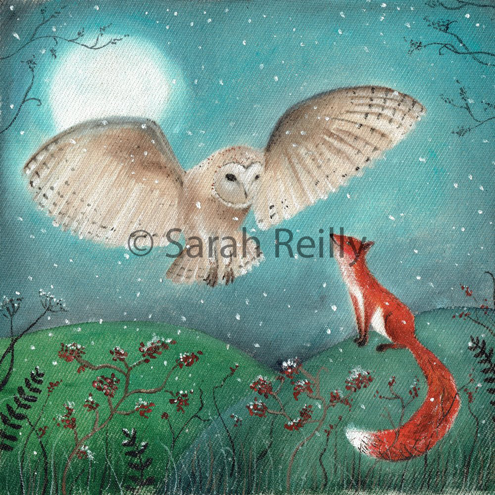 The Owl and the Fox Bookmark - Love Country by Sarah Reilly