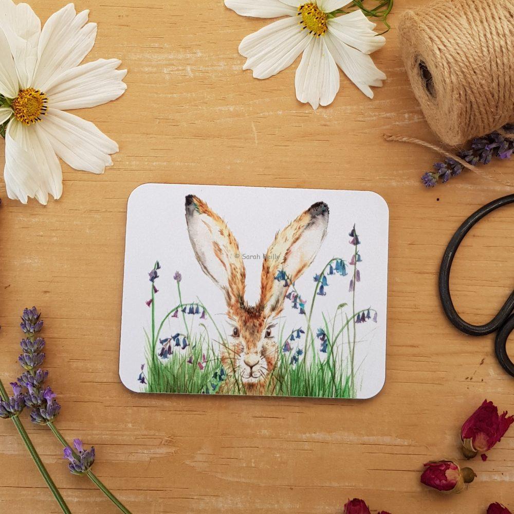Curious Hare Coaster - Love Country by Sarah Reilly