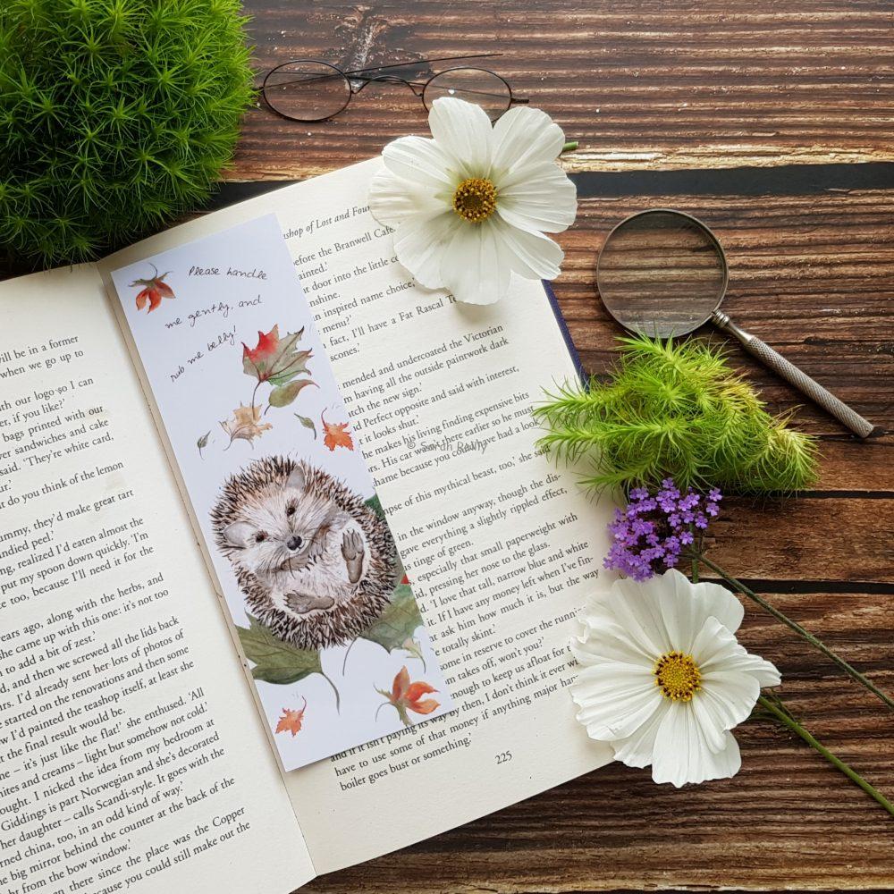 Mr Prickles Hedgehog Bookmark - Love Country by Sarah Reilly