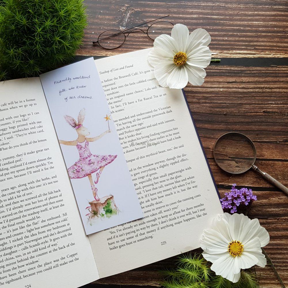 Bunny Ballerina Bookmark - Love Country by Sarah Reilly