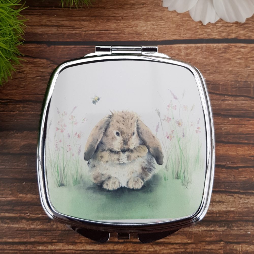 Honey Bunny Compact Mirror - Love Country by Sarah Reilly