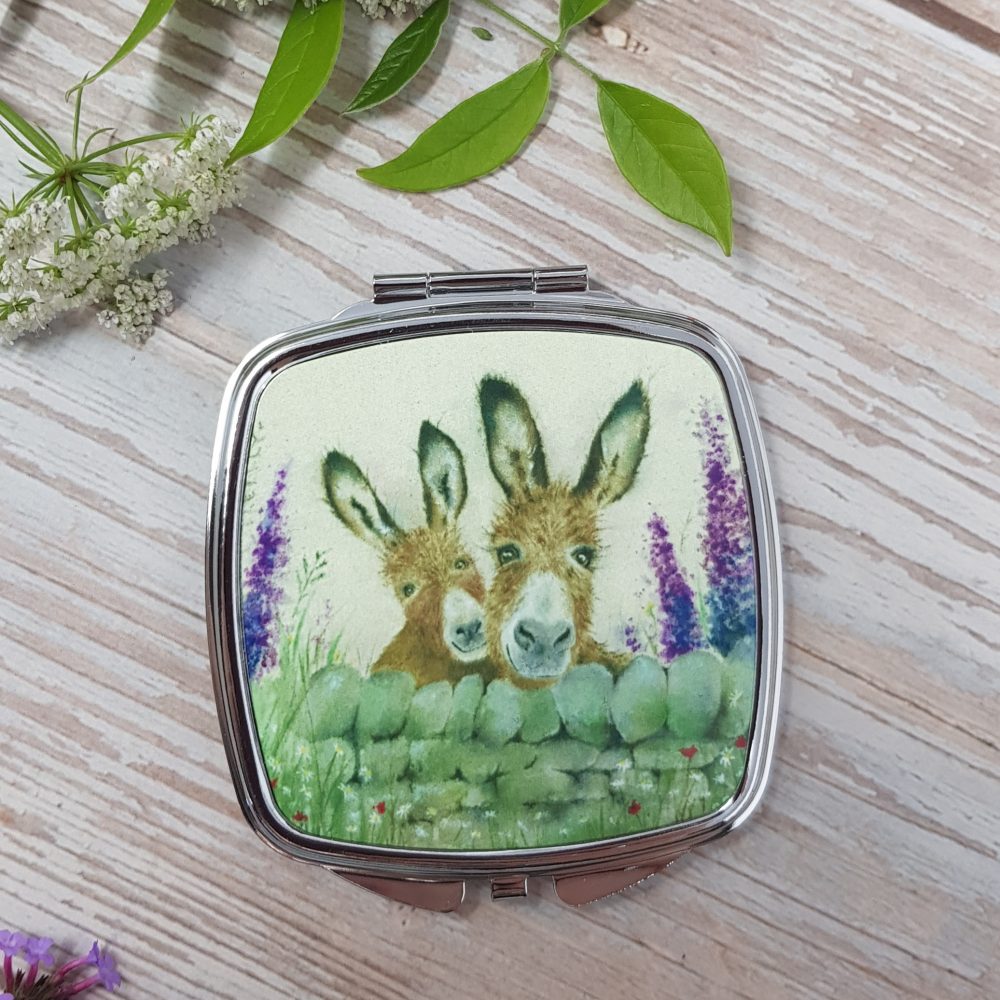 Pip and Poppy Compact Mirror - Love Country by Sarah Reilly