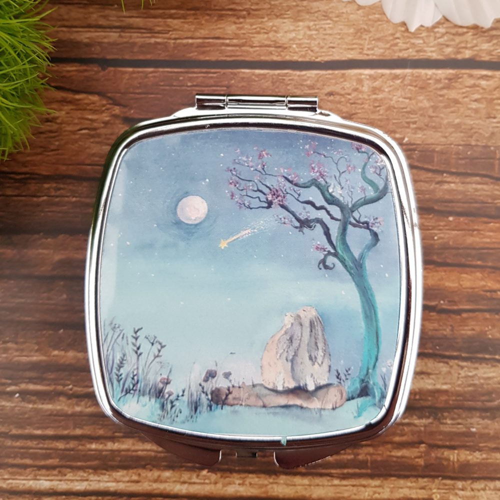 Stars and Dreams Compact Mirror - Love Country by Sarah Reilly