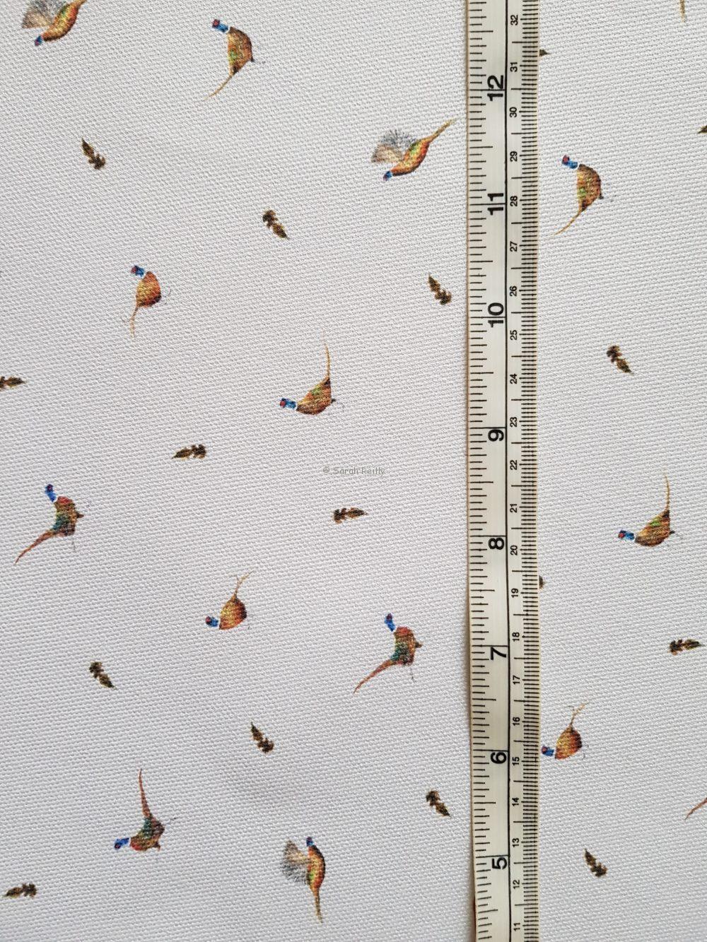 Pheasant and Feathers Fabric - Love Country by Sarah Reilly