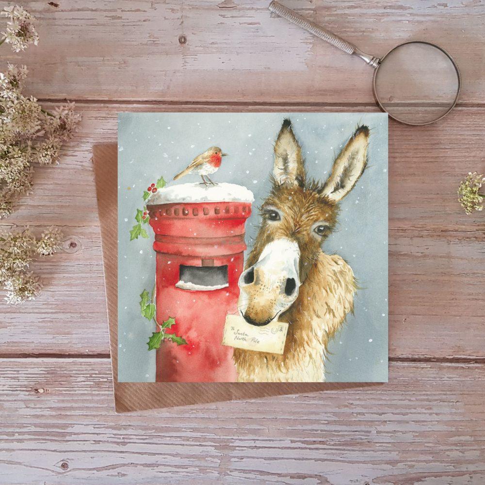 Donkey's Wish Greeting Card - Love Country by Sarah Reilly