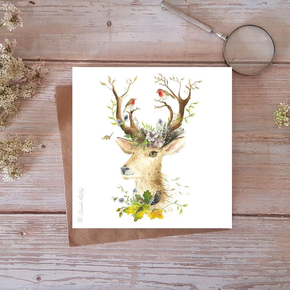 Spirit of the Forest Greeting Card - Love Country by Sarah Reilly