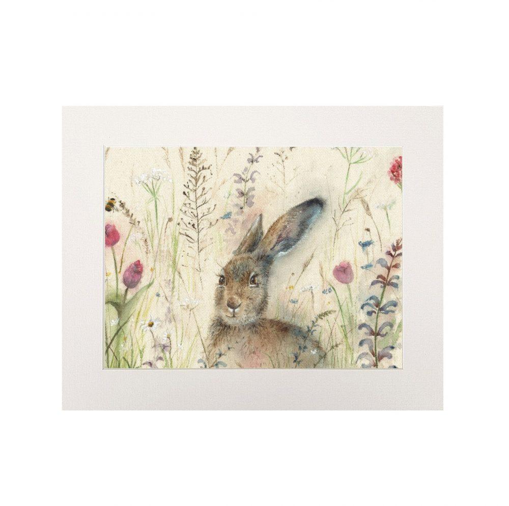 Spring is Hare Print (Landscape) - Love Country by Sarah Reilly