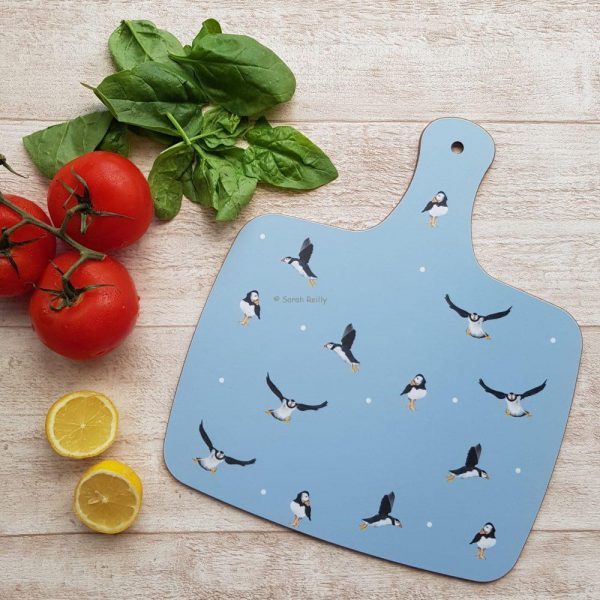 Puffins Chopping Board - Love Country by Sarah Reilly