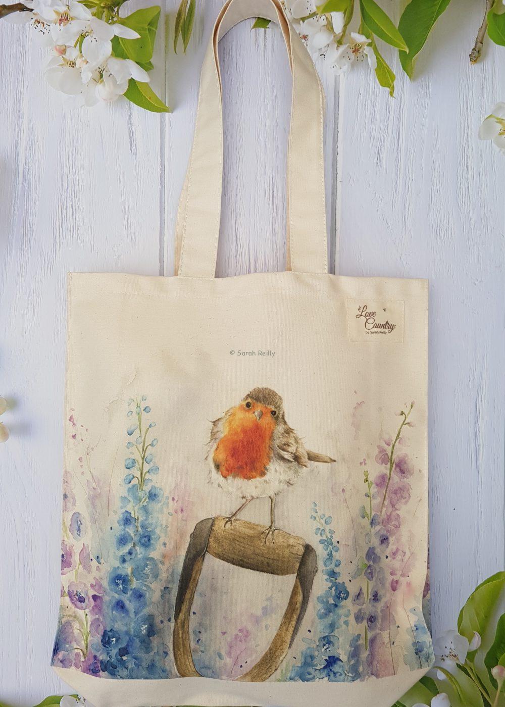 Rosie Robin Tote Bag - Love Country by Sarah Reilly