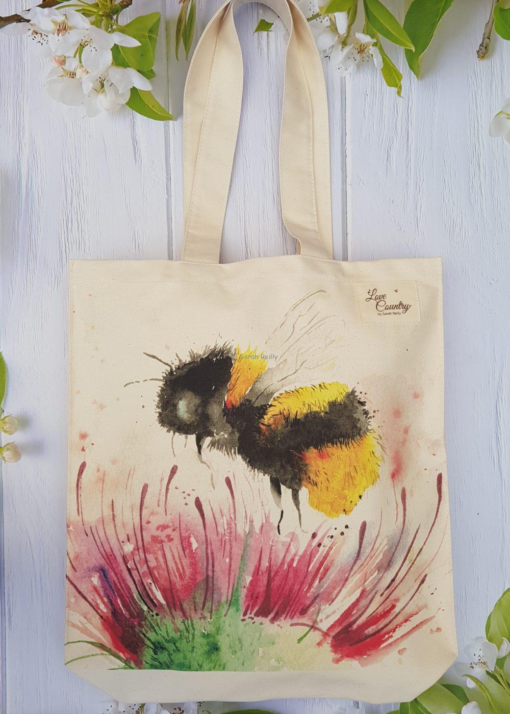 Thistle & Bee Tote Bag - Love Country by Sarah Reilly