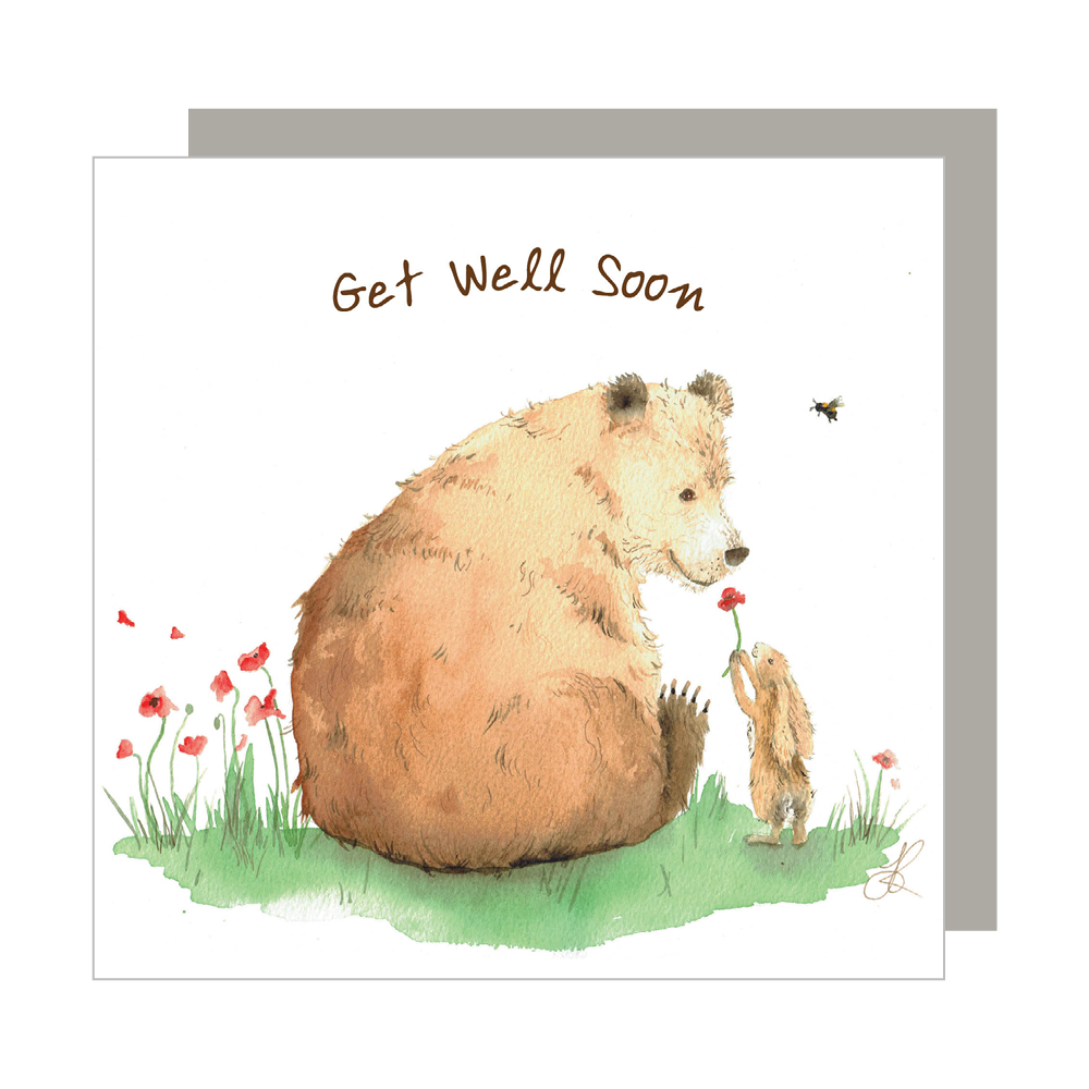Get Well Soon Occasion Card (The Bear and the Hare in Spring) - Love ...