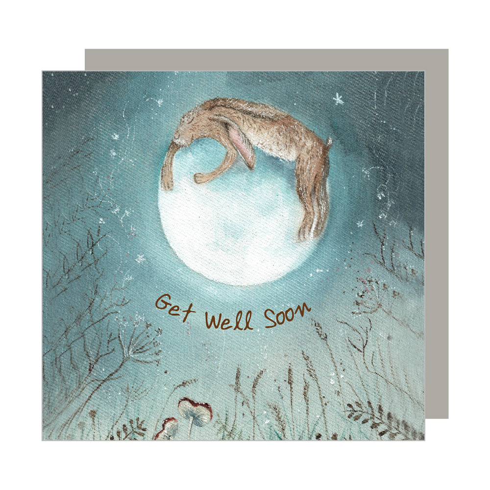 Get Well Soon Occasion Card (Hugging the Moon) - Love Country by Sarah ...