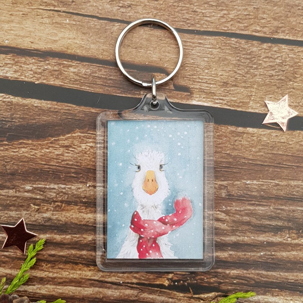 The Christmas Scarf Keyring - Love Country by Sarah Reilly