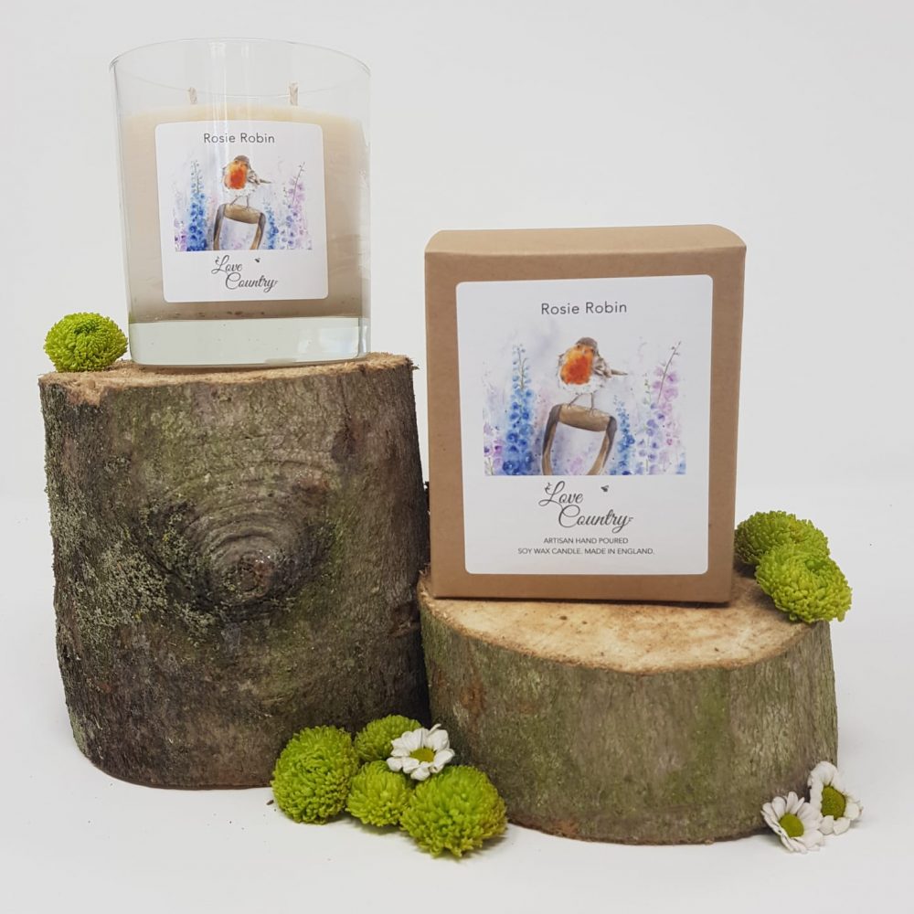 Rosie Robin Candle - Love Country by Sarah Reilly