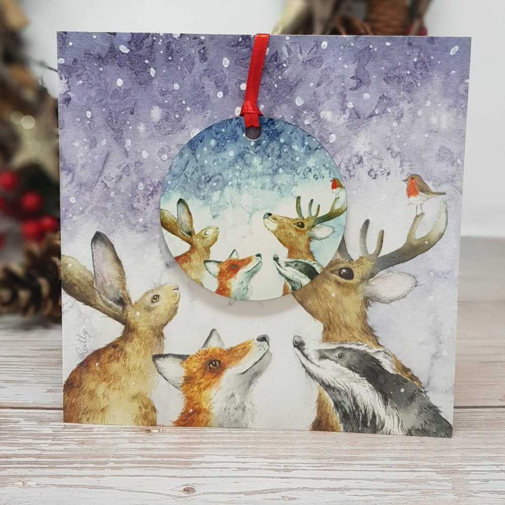 The First Snow Bauble Card - Love Country by Sarah Reilly