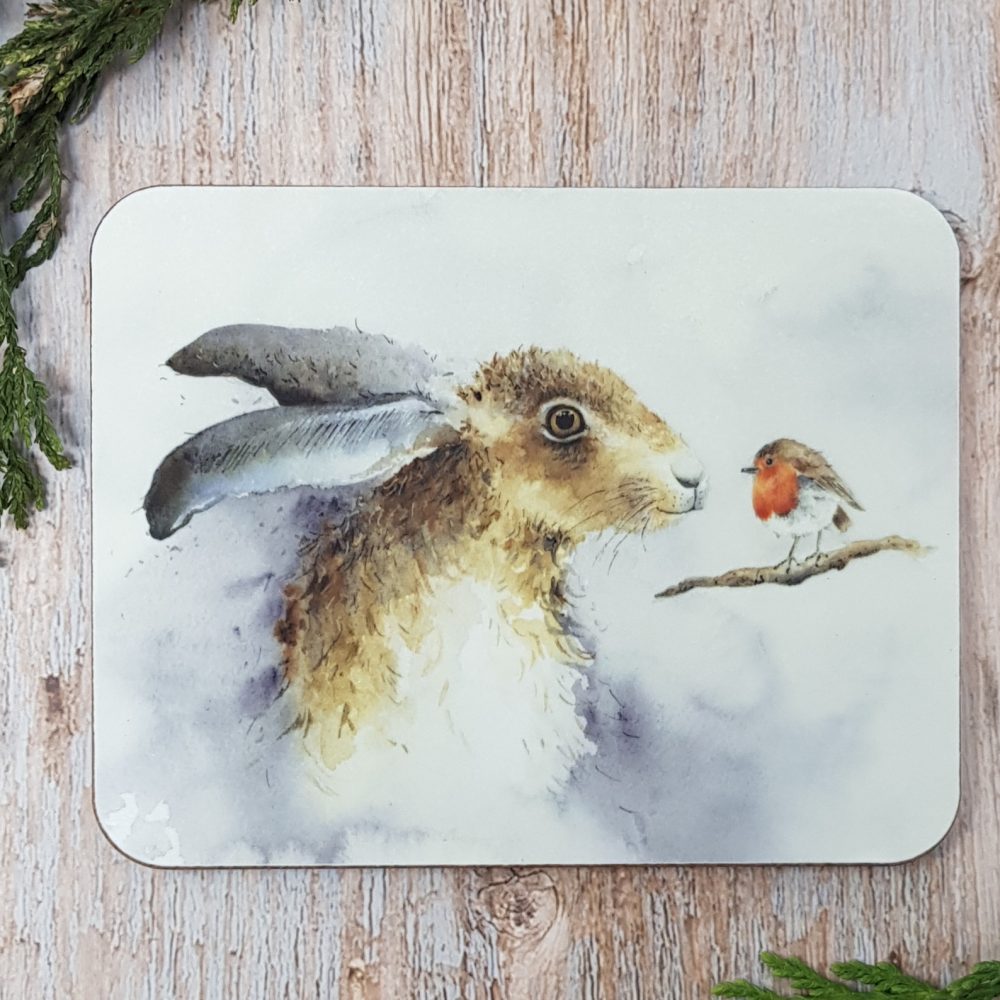 The Hare and The Robin Coaster - Love Country by Sarah Reilly