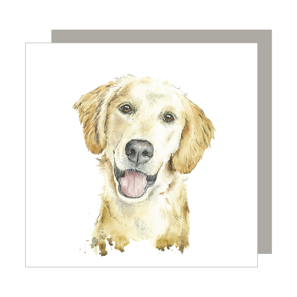 Alfie Pawprints Greeting Card - Love Country by Sarah Reilly