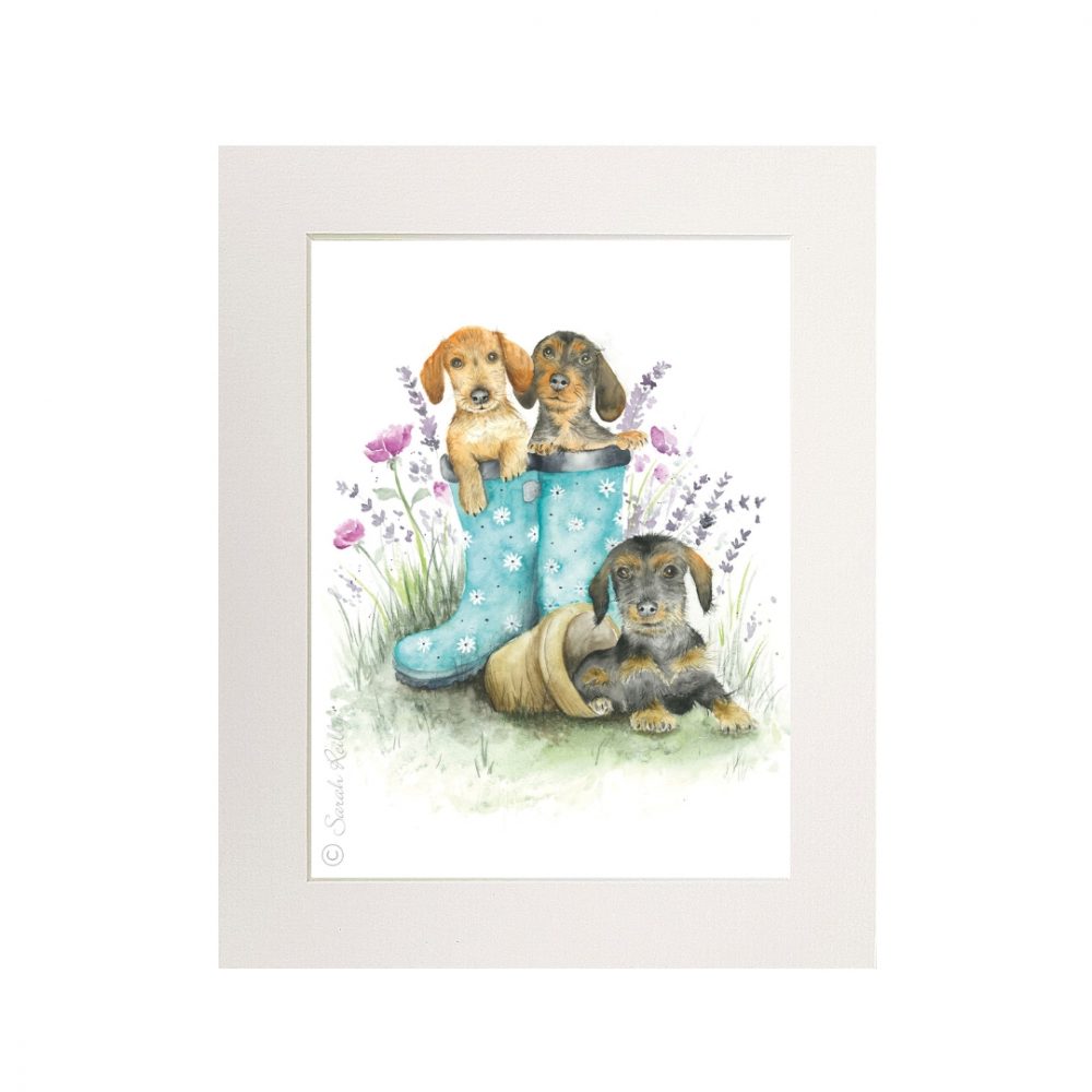 Puppy Planting Print (Portrait) - Love Country by Sarah Reilly