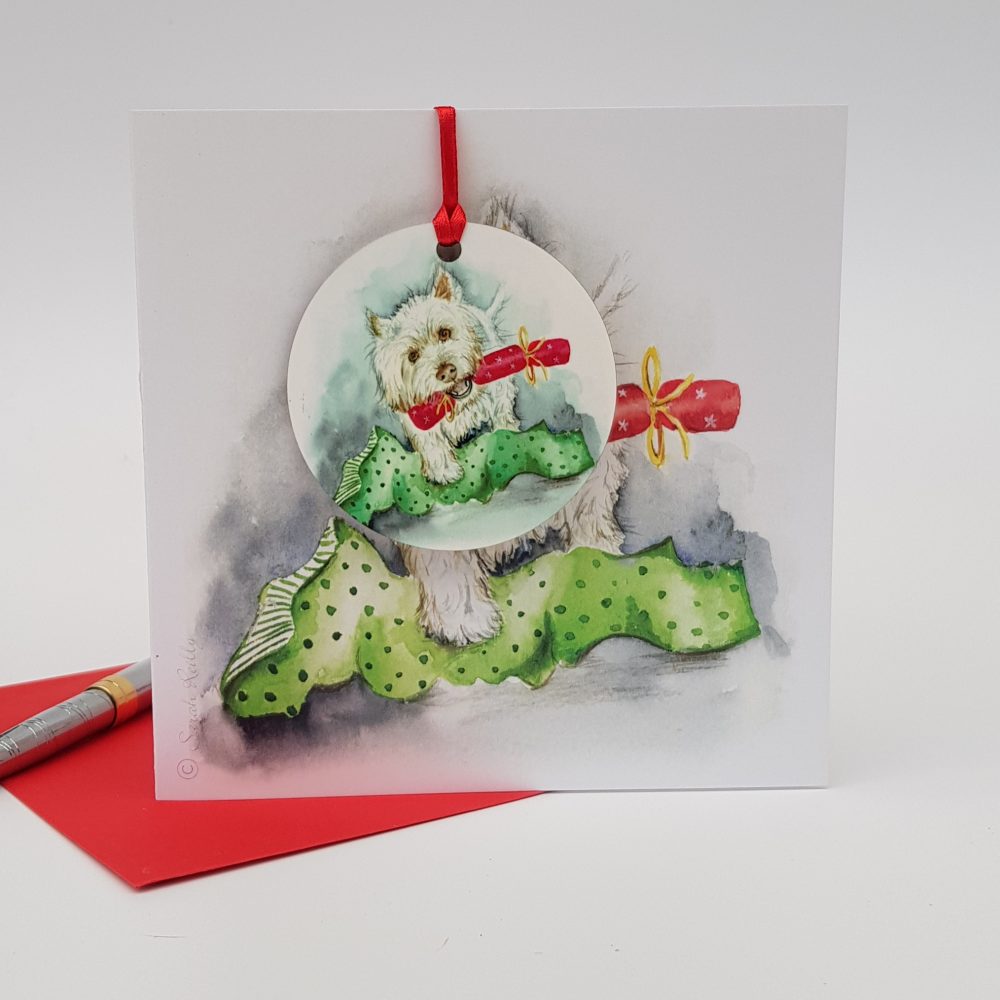 Christmas Crackers Bauble Card - Love Country by Sarah Reilly