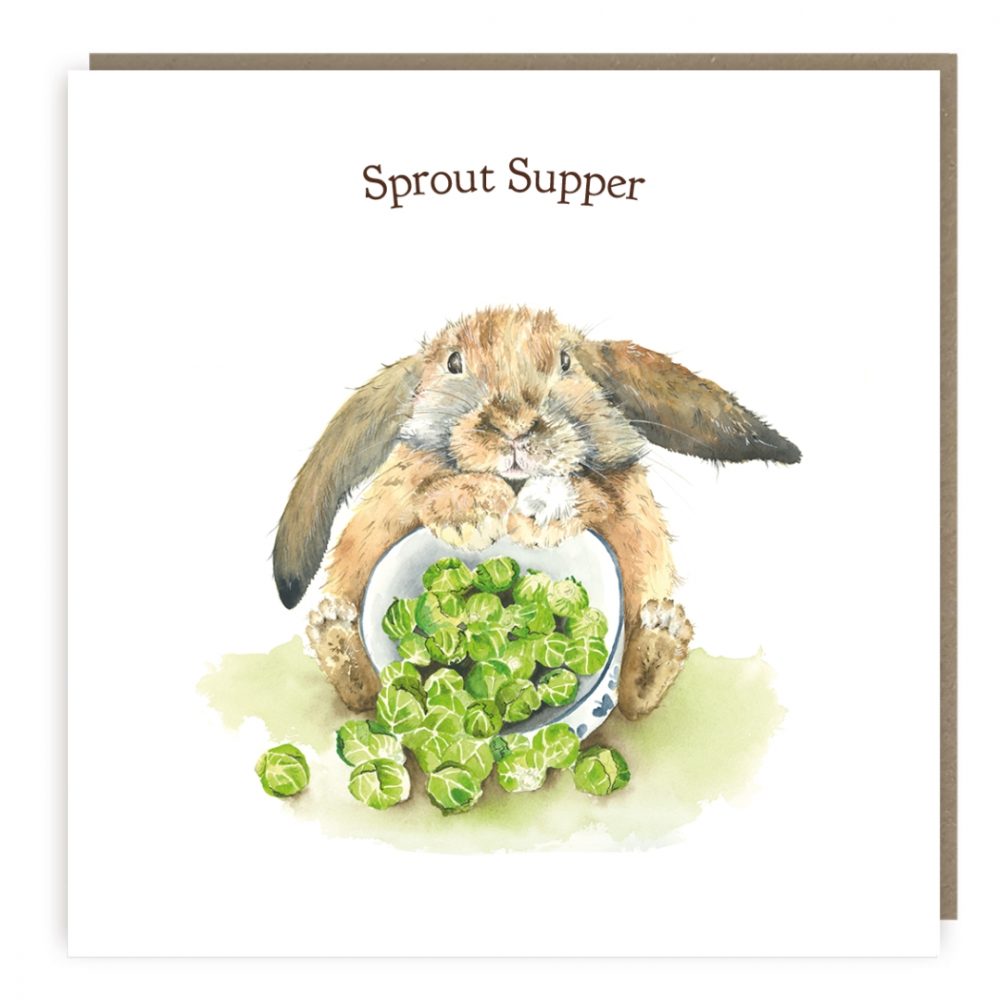 Sprout Supper Greeting Card - Love Country by Sarah Reilly