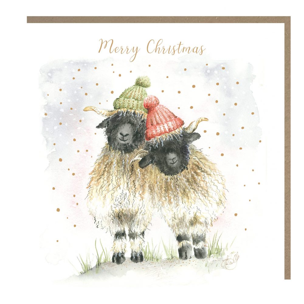 Winter Sheep Christmas Card Pack of 5 Cards - Love Country by Sarah Reilly