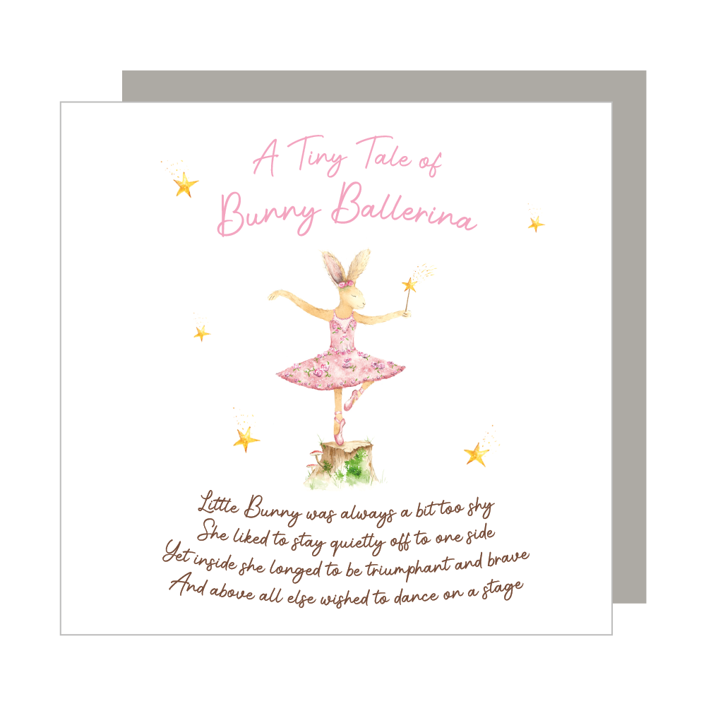 Tiny Tale of Bunny Ballerina Extending Card - Love Country by Sarah Reilly