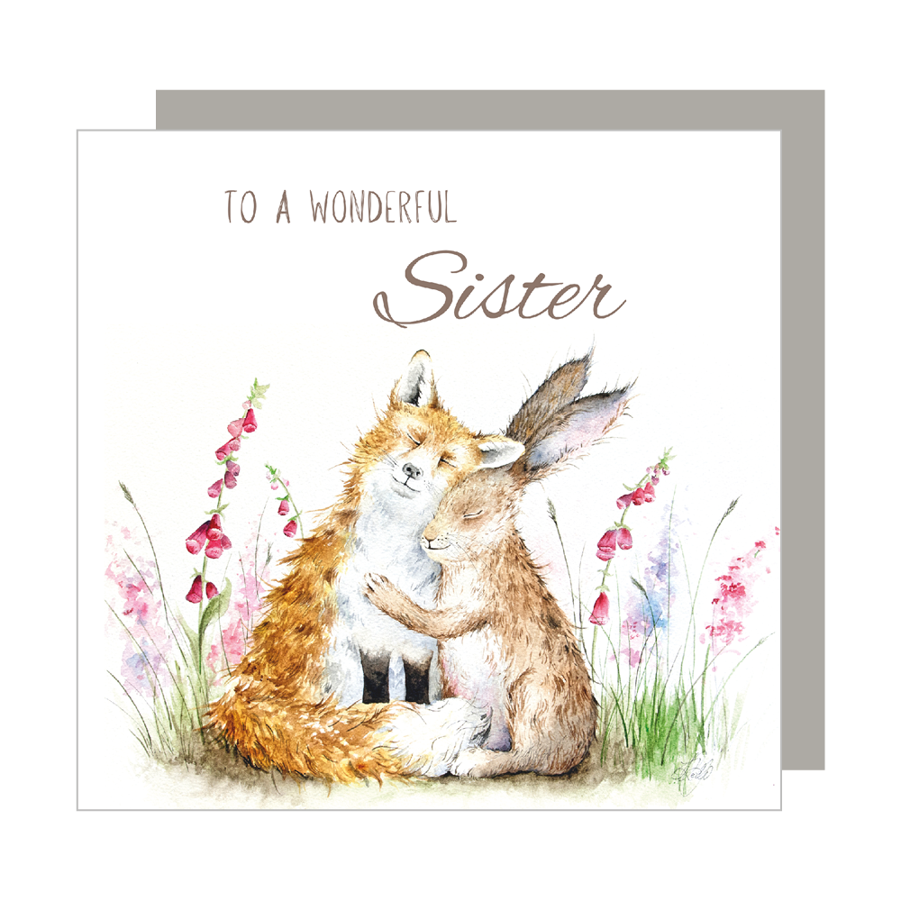 Wonderful Sister Relation Card - Love Country by Sarah Reilly