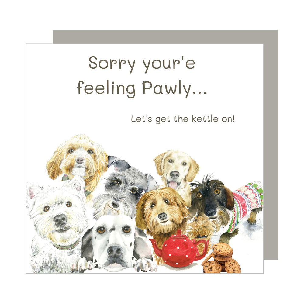Sorry You're Pawly Pawsitive Vibes Card - Love Country by Sarah Reilly