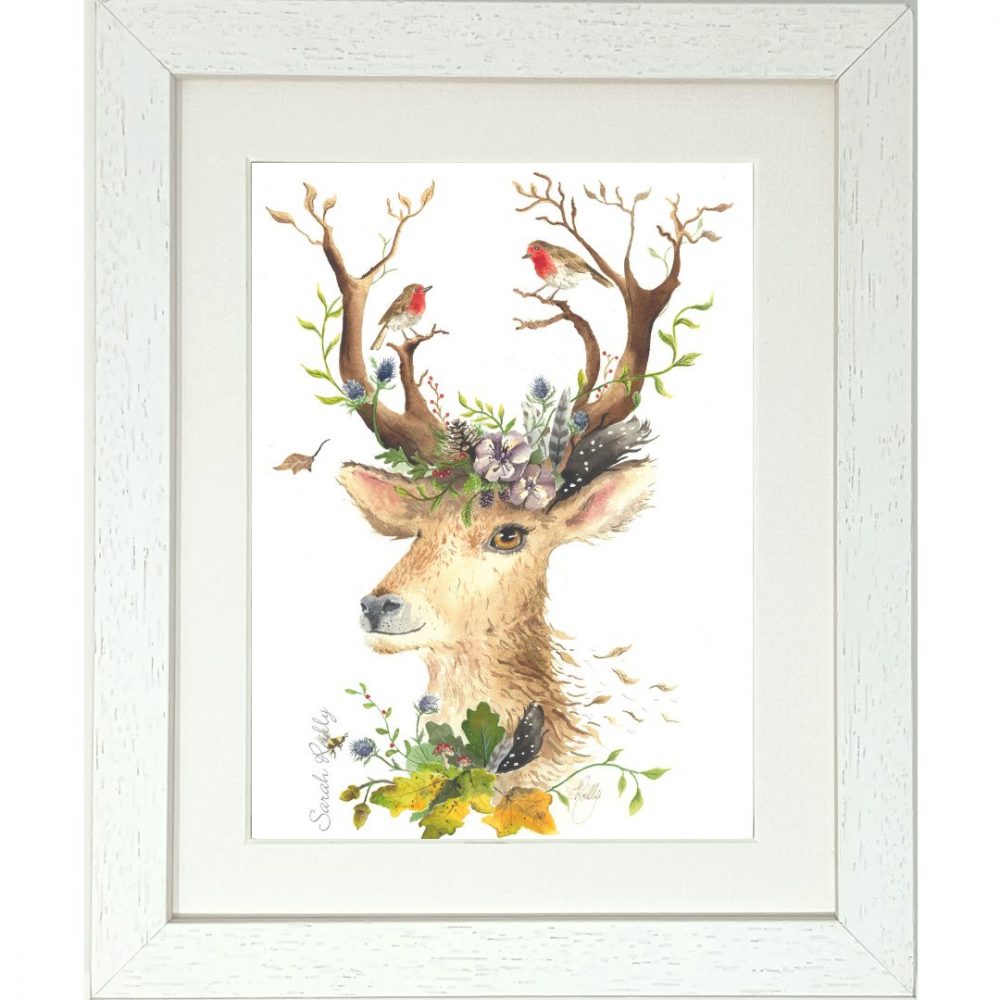 Spirit of the Forest Framed Print (Portrait) - Love Country by Sarah Reilly