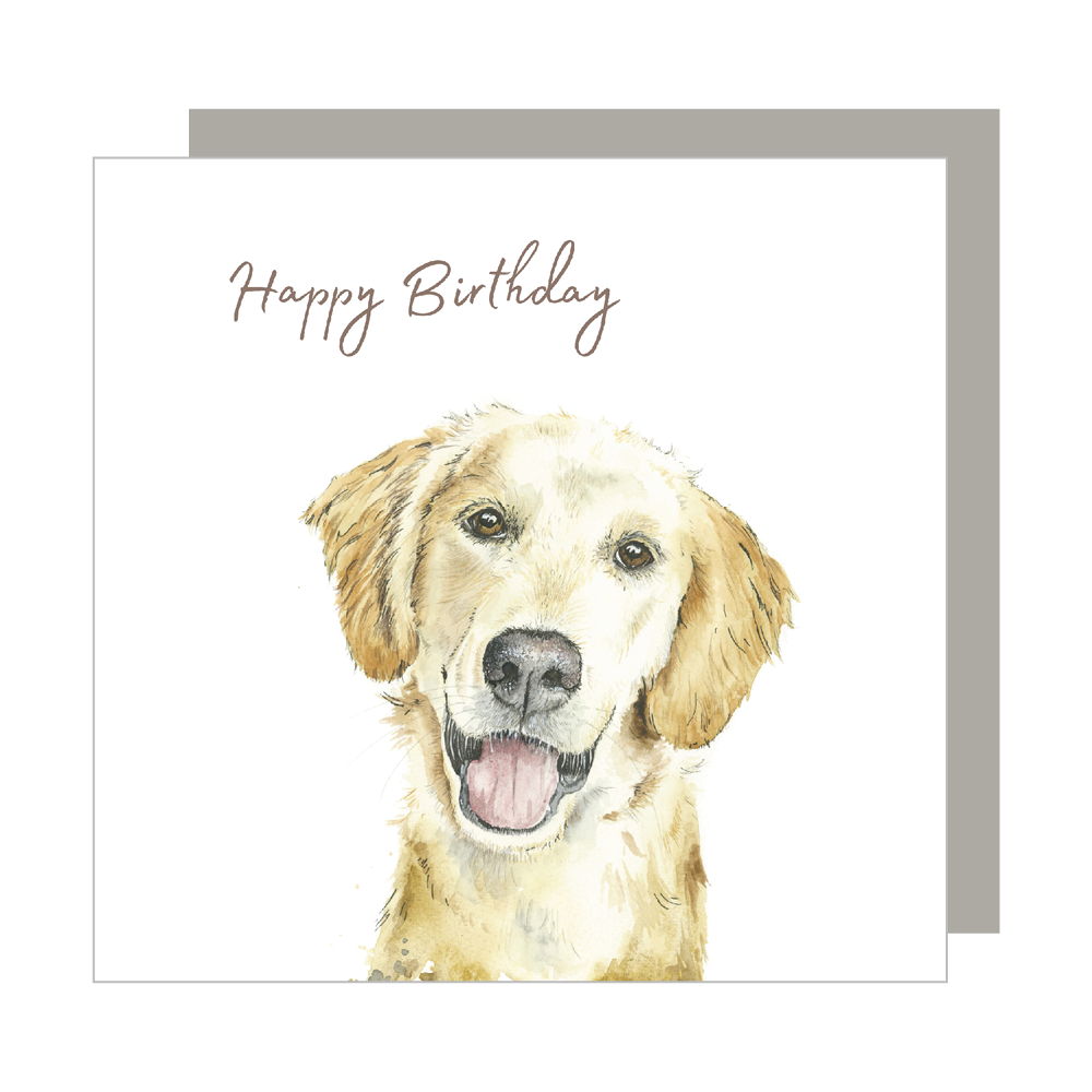 Happy Birthday Waggy Tail Wishes Card - Love Country by Sarah Reilly