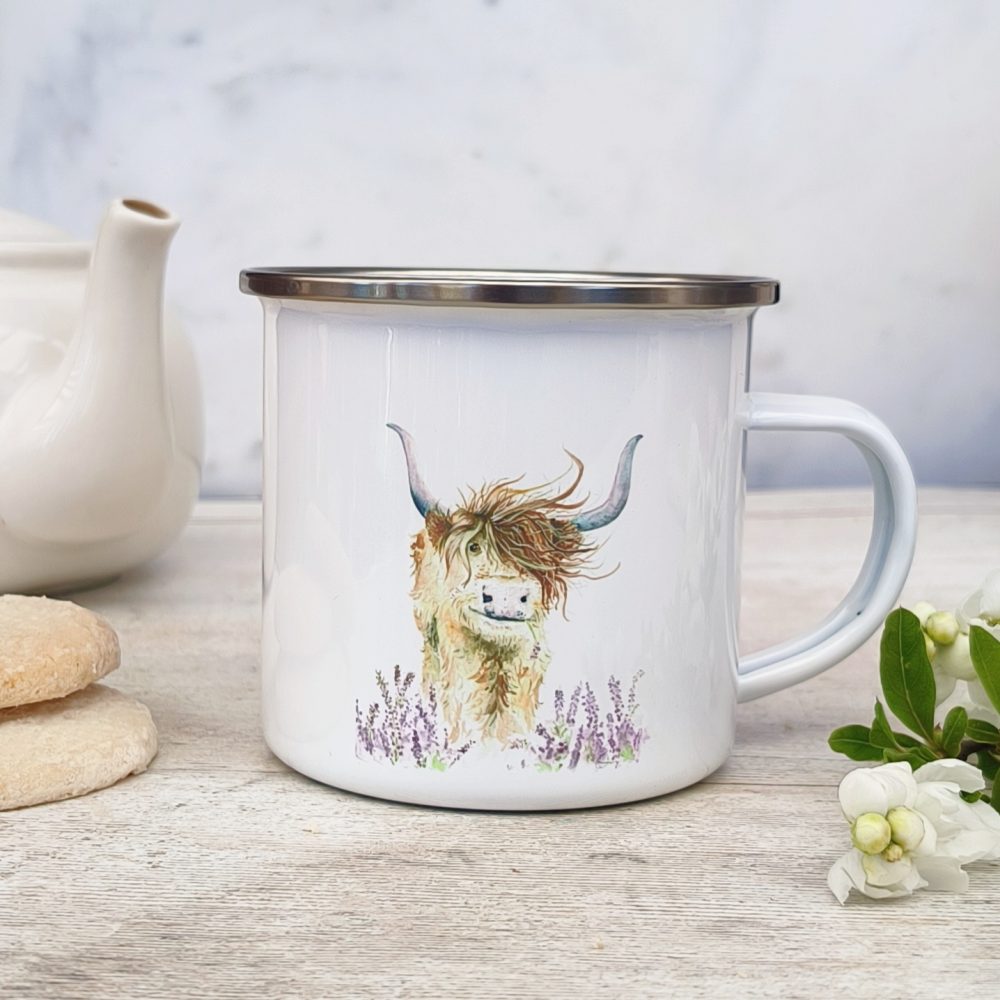 Highland Harriet Enamel Mug - Love Country by Sarah Reilly