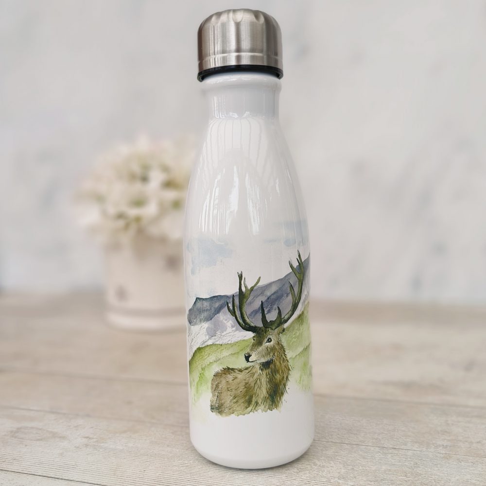 Highland Stag Water Bottle - Love Country by Sarah Reilly